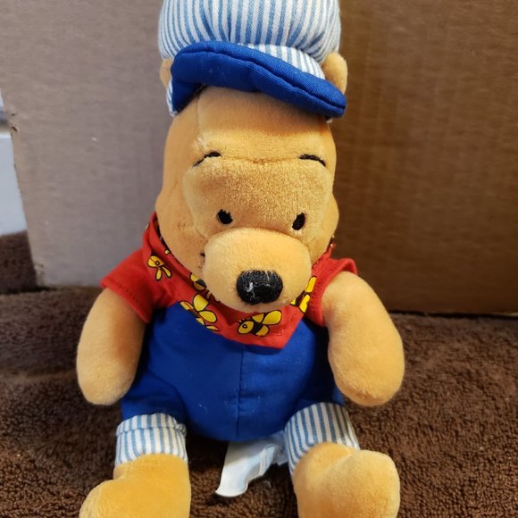 Disney | Toys | Disney Plush Winnie The Pooh Beanie Baby Choo Choo ...